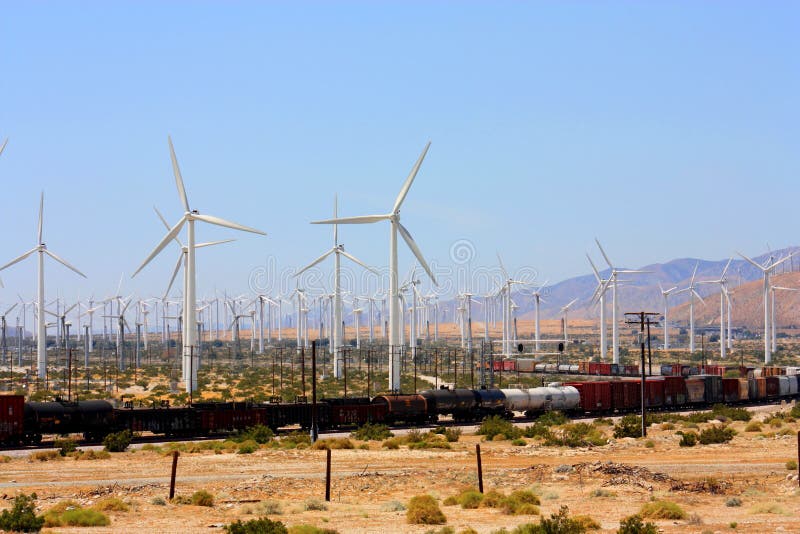 Windmill farm stock photo. Image of generated, environment - 16458780