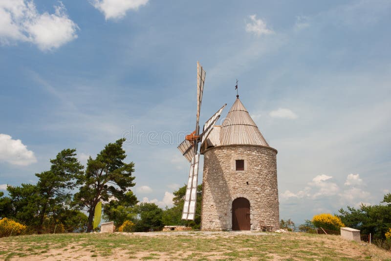 Windmill in France stock photo. Image of provence, french - 24352240