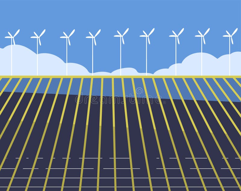 Windmill Generator and Solar Panel As Ecology and Planet Preservation ...
