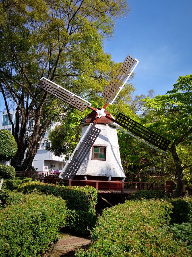 A Small Windmill beside the Melaka River Stock Image - Image of melaka ...