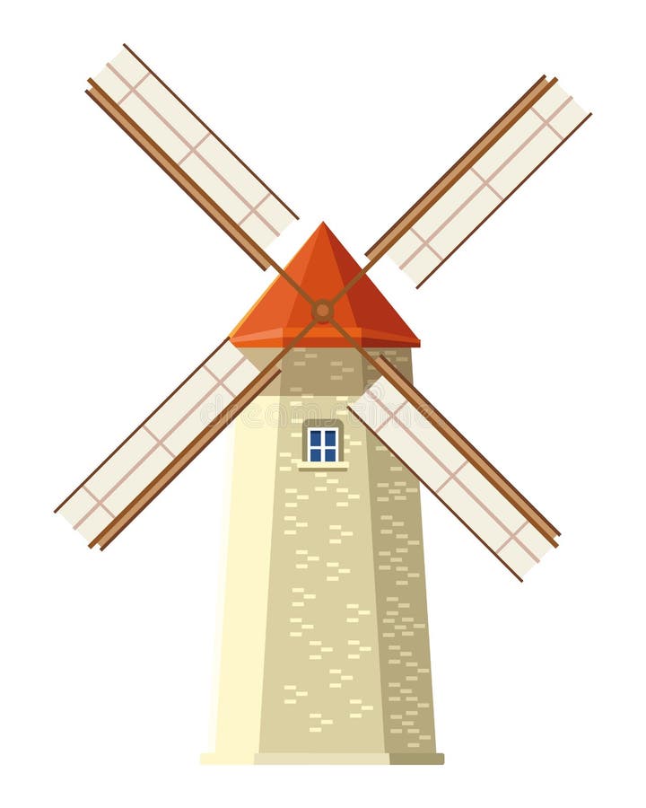 Toy Windmill Cartoon Icon. Illustration For Web And Mobile Design ...