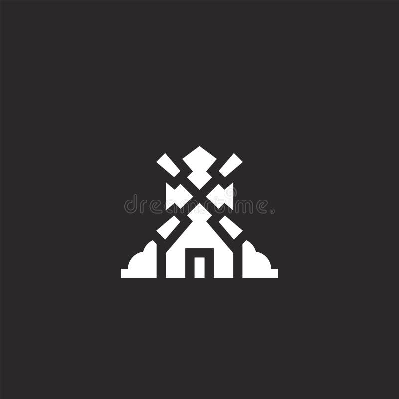 Windmill Icon. Filled Windmill Icon for Website Design and Mobile, App ...