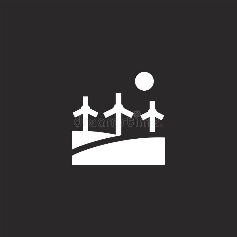 Windmill Icon. Filled Windmill Icon for Website Design and Mobile, App ...