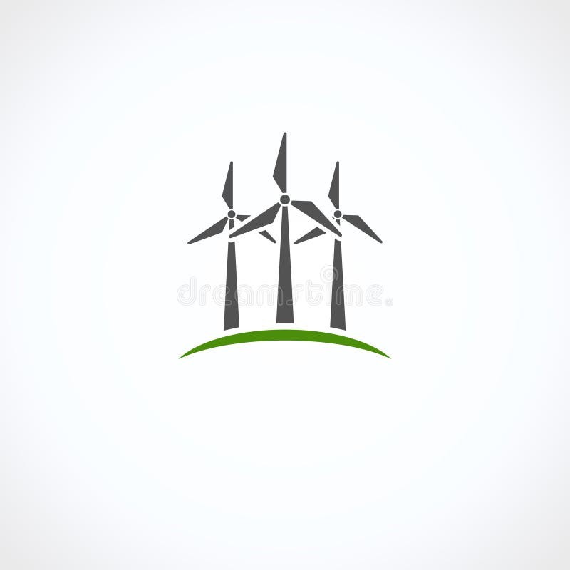 Windmill Icon Set. Collection Icon Windmill Stock Vector - Illustration ...