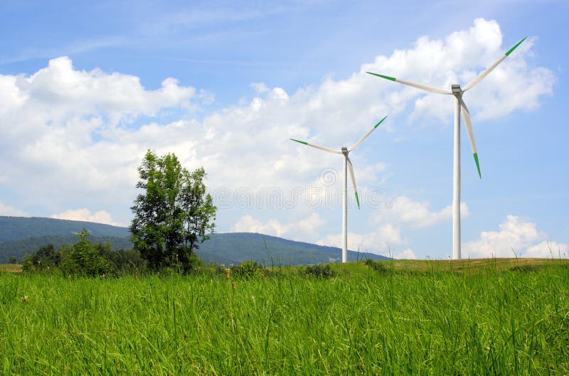 Windmill Landscape stock photo. Image of countryside - 11079806