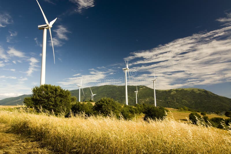 Windmill landscape stock photo. Image of crop, alternative - 14573978