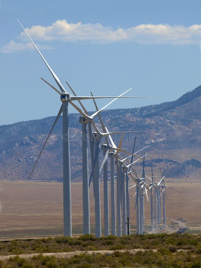 Windmill lineup (2) stock image. Image of large, giant - 10650033
