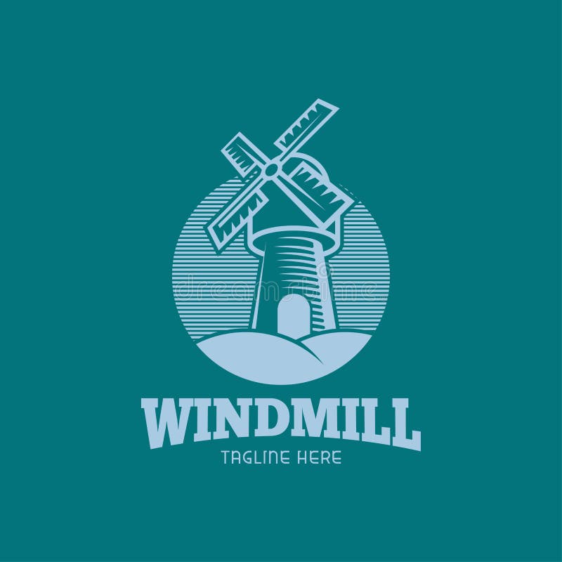 Windmill Logo Template Vector. Building Logo Template Stock ...