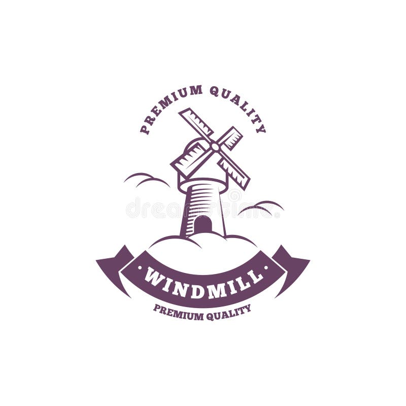 Windmill Logo Template Vector. Building Logo Template Stock Vector ...