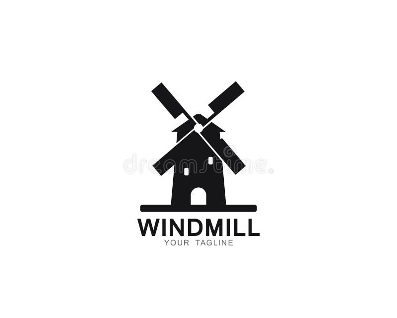 Windmill Logo Template Vector. Building Logo Template Stock ...