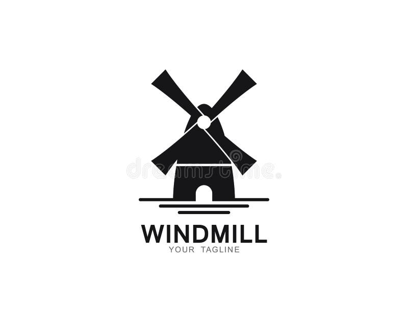 Windmill Logo Template Vector. Building Logo Template Stock ...
