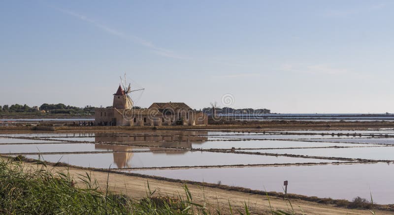 Windmill - Marsala -Sicily - Italy Stock Image - Image of windmill ...