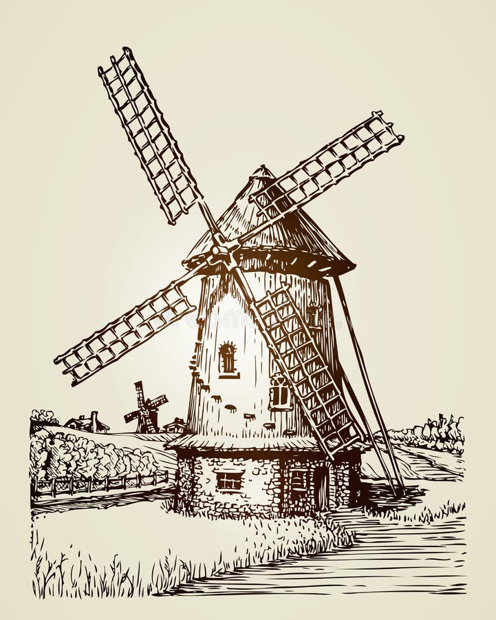 Windmill Stock Illustrations – 37,036 Windmill Stock Illustrations ...