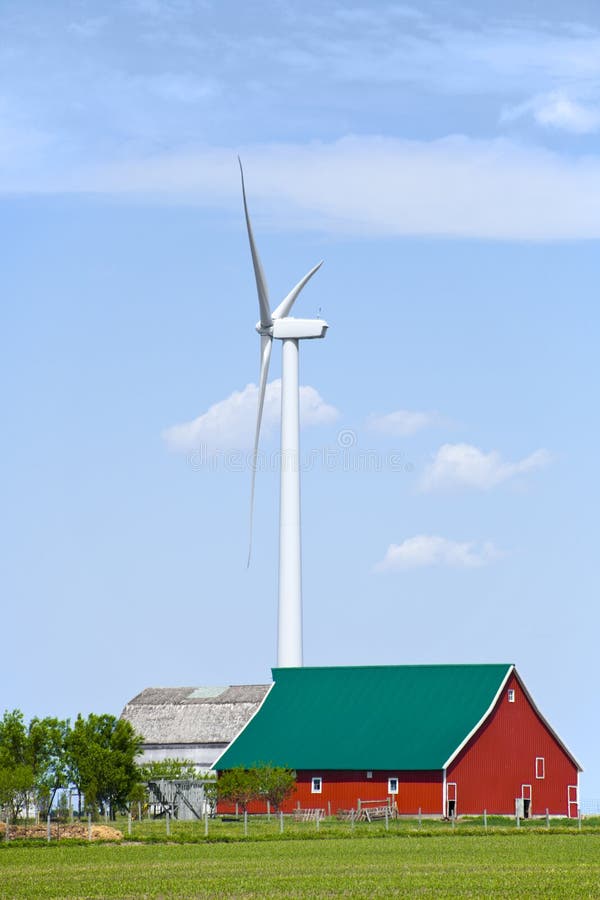Windmill near the farm stock photo. Image of windmill - 13179546