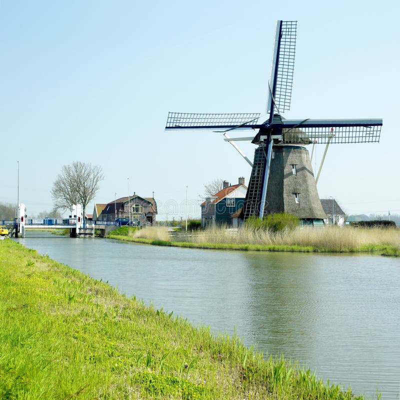 Windmill, Netherlands stock photo. Image of outdoor, windmill - 12427630