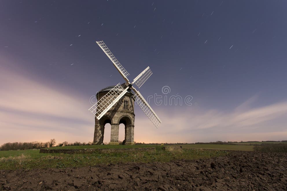 Windmill at night stock image. Image of nature, beautiful - 51905323