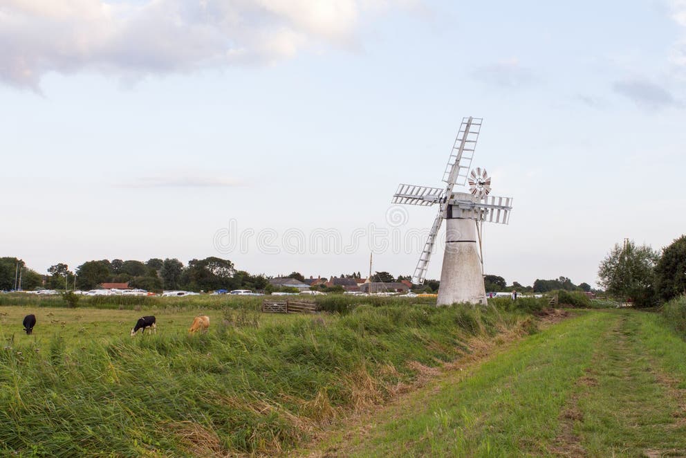 Norfolk Broads Countryside Uk Stock Image - Image of english ...