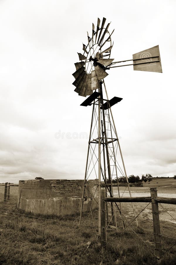 Windmill stock photo. Image of summer, rusted, dilapidated - 54744354