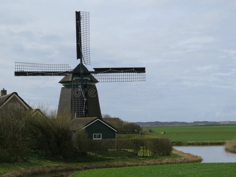 Windmill stock image. Image of architecture, mill, polder - 53121699
