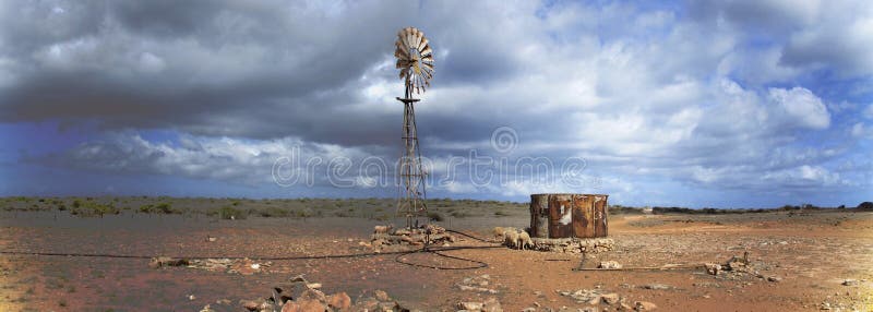 Beautiful Panoramic Sunset in the Queensland Outback 200 Km North of ...
