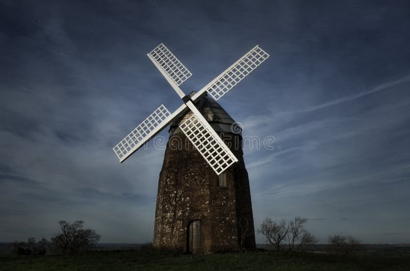 Windmill stock image. Image of nature, tysoe, landscape - 74640261