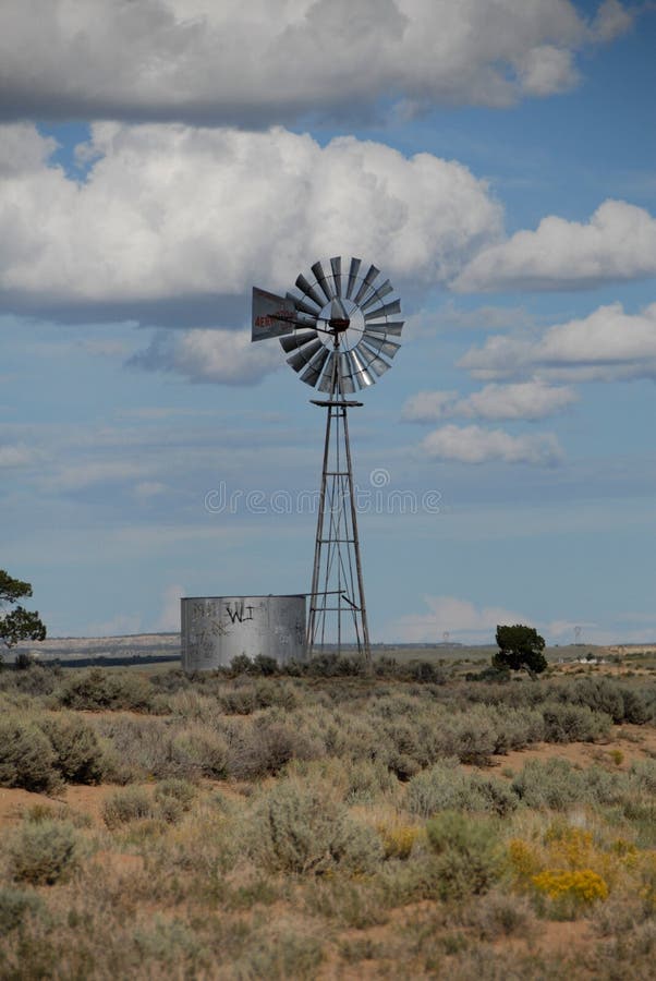 Windmill stock image. Image of water, clouds, wind, windmill - 35008215