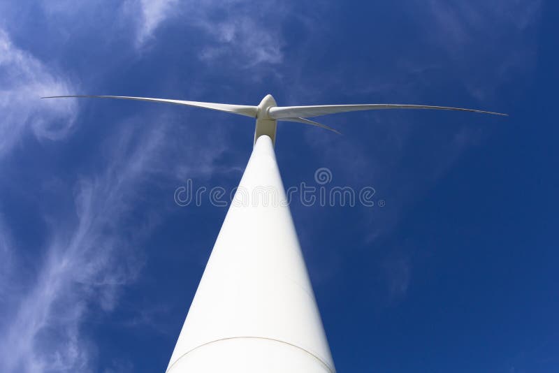 Windmill Power Generator with Hand Frame Stock Image - Image of frame ...