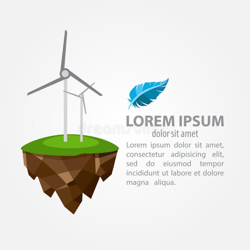 Windmill. Project Template Alternative Energy Sources Stock ...