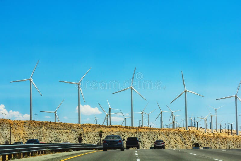 Windmill road stock image. Image of road, electric, modern - 39527979
