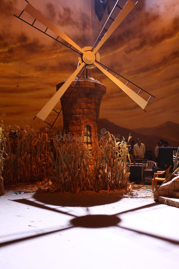 Windmill Rotating in the Farm Stock Image - Image of power, electricity ...