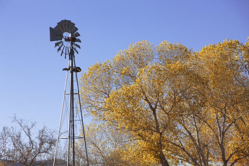 Windmill in Rural Setting stock image. Image of setting - 9330685