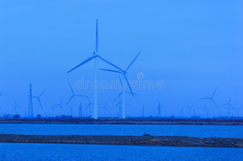The Windmill at the Seaside Stock Image - Image of environmental ...