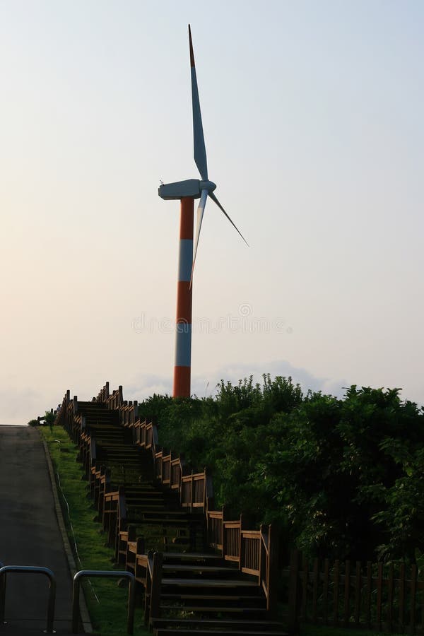 Windmill of the Shimen Wind Farm Stock Photo - Image of phenomenon ...