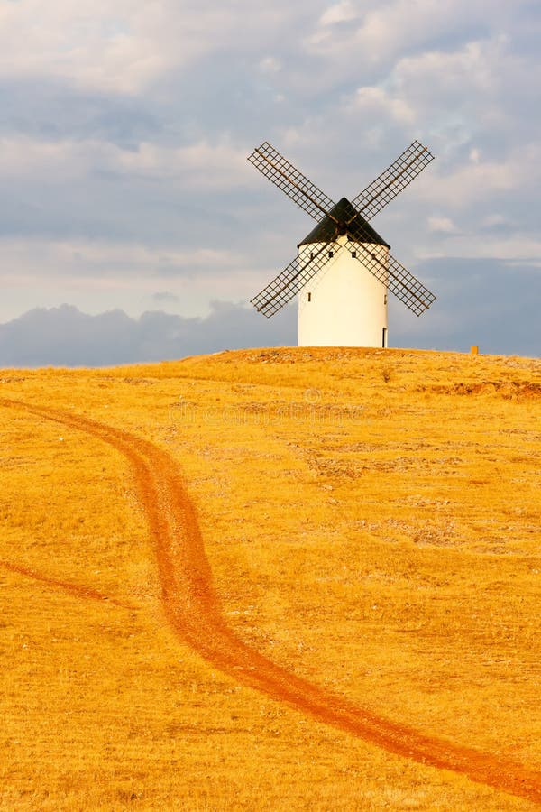 Windmill, Spain stock photo. Image of building, locations - 21981184