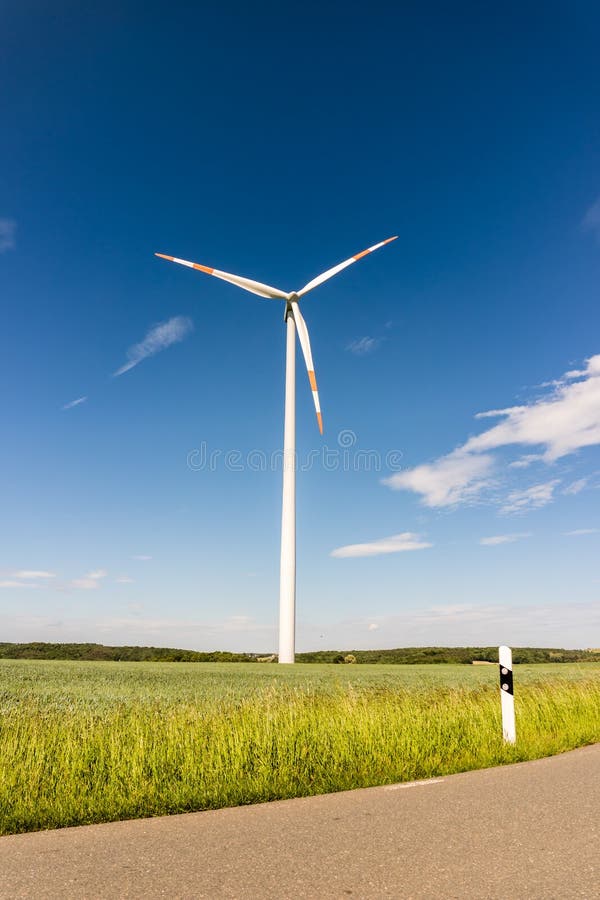 Windmill in Spring Background Image Stock Image - Image of friendly ...