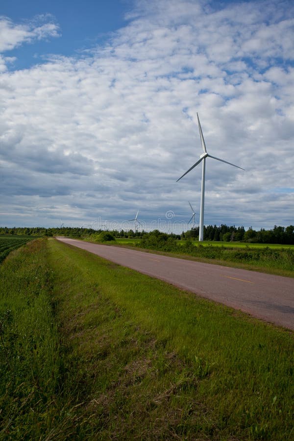 Windmill beside Road stock photo. Image of prince, grass - 41737150