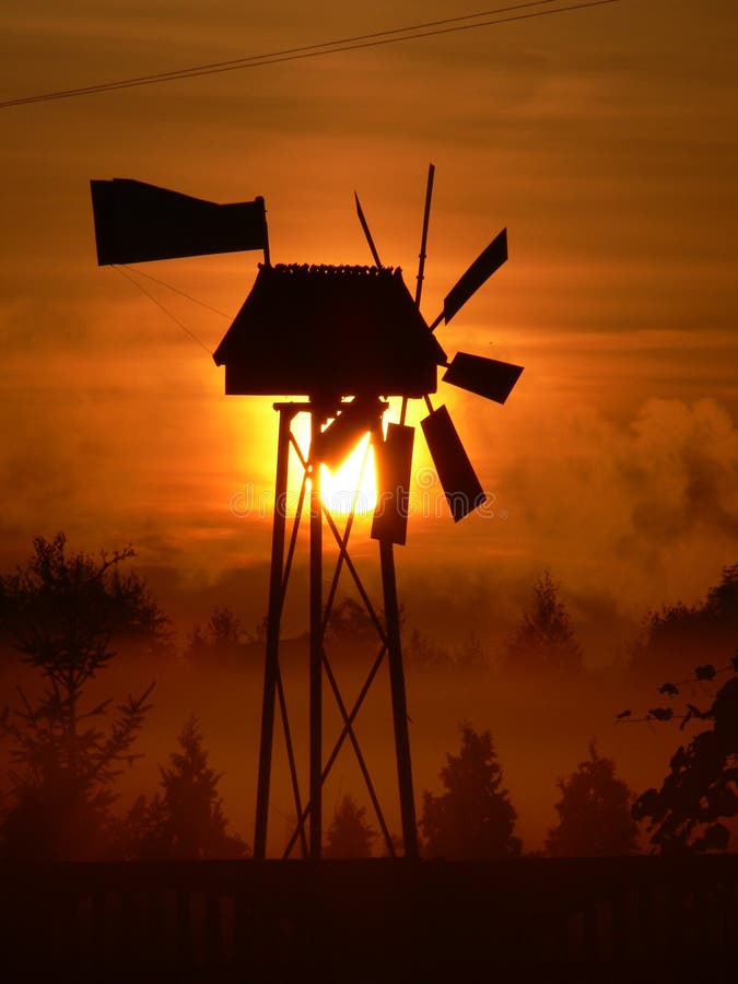 Windmill in sun stock photo. Image of garden, windmill - 3288636