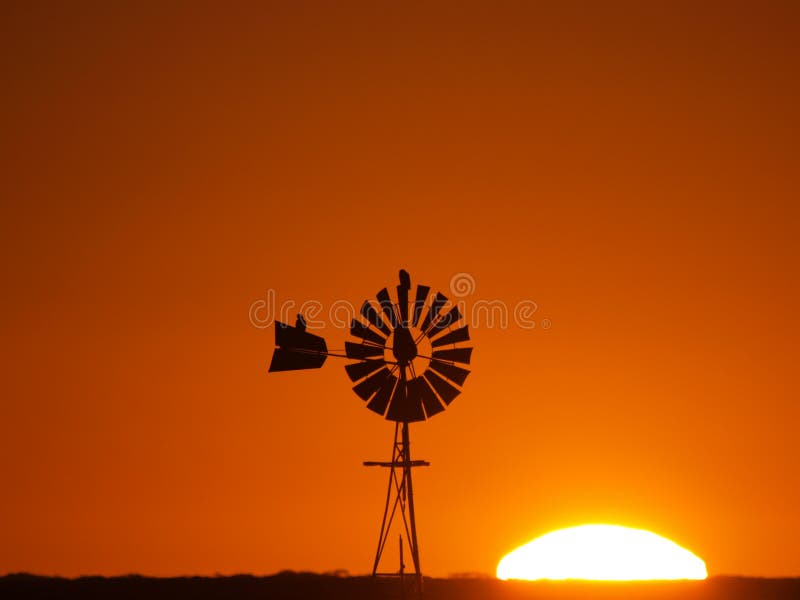Windmill sunset stock photo. Image of quiet, round, mill - 14396354