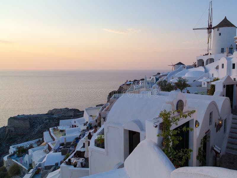 Windmill sunset editorial stock image. Image of europe - 28352469