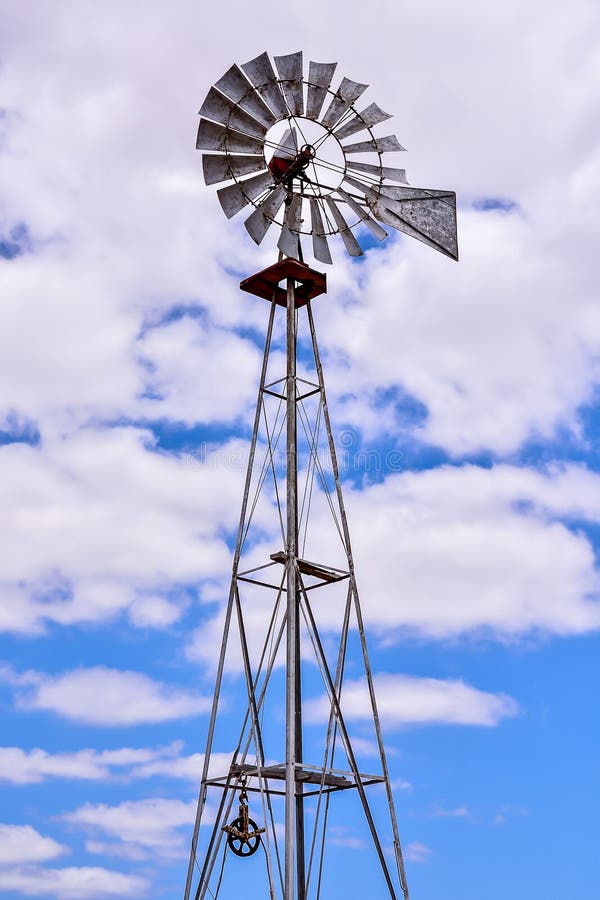 A Windmill is Tall and Has a Large, Round Top Stock Image - Image of ...