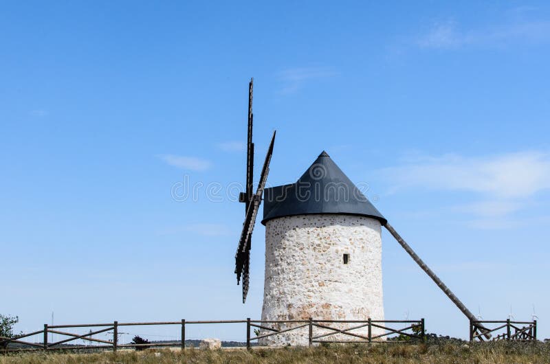 Windmill stock photo. Image of travel, wind, mancha, mount - 40503498