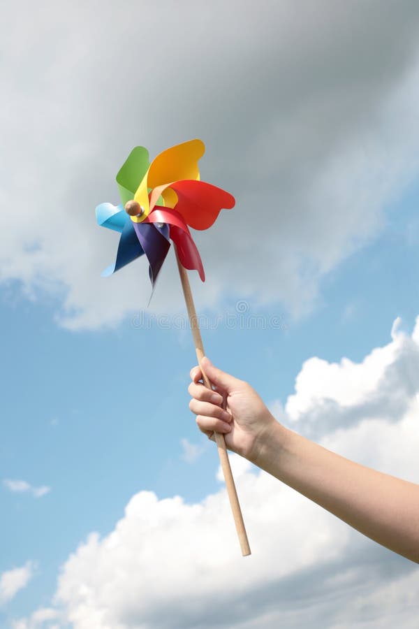 Windmill toy stock photo. Image of horizontal, wind, holiday - 15524694