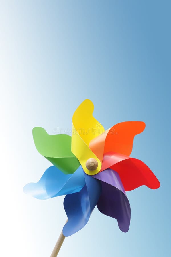 Colorful Pinwheel Childs Toy Stock Photo - Image of wind, variation ...