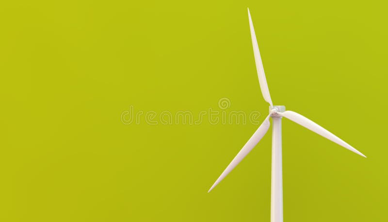 Windmill Green Icon Eco Recycle Farm Emblem Flat Stock Vector ...