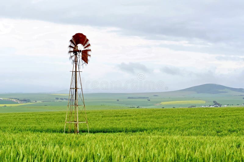Windmill turning stock image. Image of agricultural, urban - 45510253