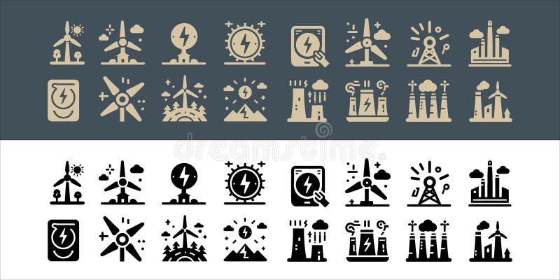 Windmill Vector Renewable Energy, Alternative Sources Energy and Eco ...