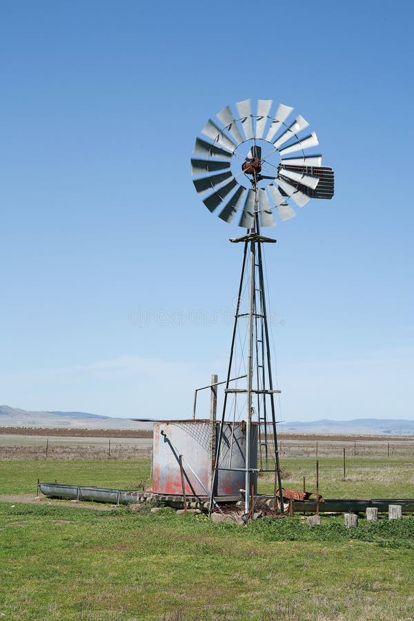 Windmill stock image. Image of machine, mill, farming - 34380387