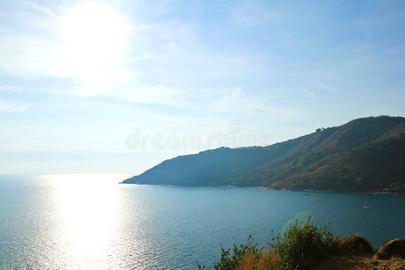 Windmill Viewpoint in Phuket Stock Image - Image of green, viewpoint ...