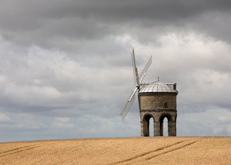 Windmill in a Wheat Field stock image. Image of nature - 5940101