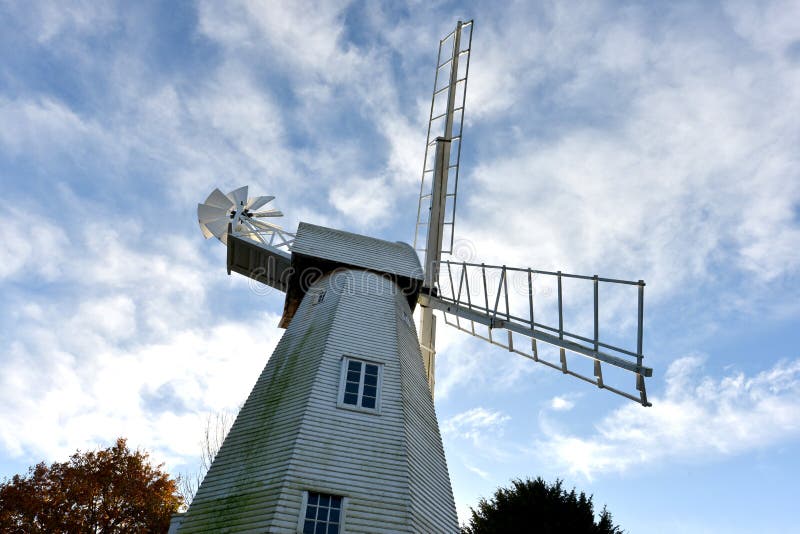 Windmill stock image. Image of white, miller, windmill - 81348945